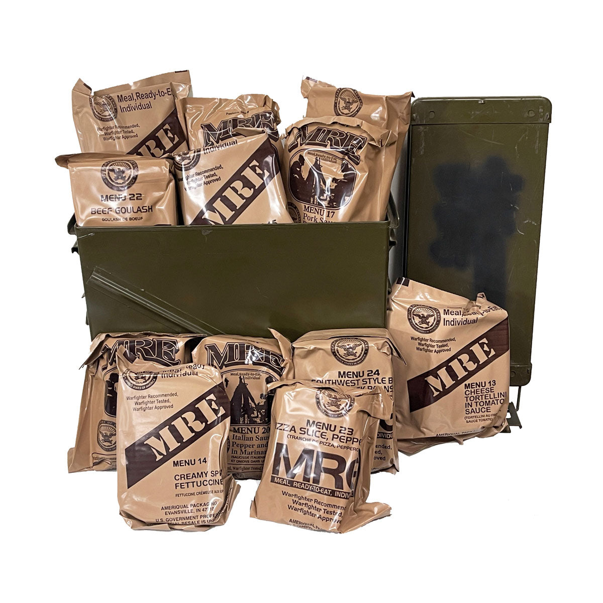 M548 (20mm) Surplus Ammo Cans and 2025 MRE Combo | Ammo Can Man