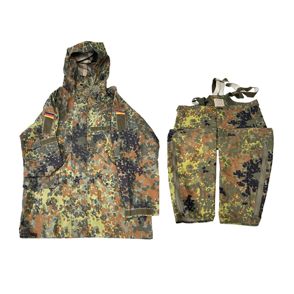 German Military Surplus Flecktarn Parka and Bib Set | Ammo Can Man
