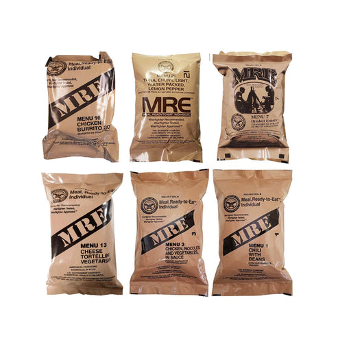 MRE Random Packs Meal-Ready-To-Eat | Ammo Can Man